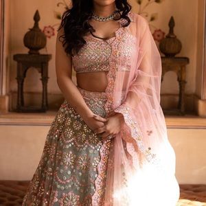 Aneesh Agarwal | Lehengas | Aneesh Agarwal Pastel Lehenga | Poshmark